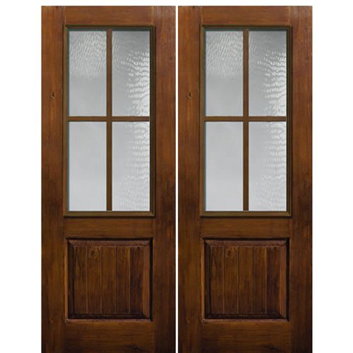 GlassCraft - Fiberglass 4 Lite KA 2/3 SDL-2 Exterior Double Door 64x96 ...