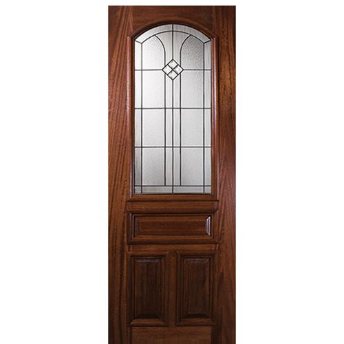 GlassCraft - Mahogany Wood DG MAH Cantania AL 80 Exterior Single Door ...