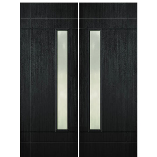 Glass Double Door Texture DSA Doors Milan Thin Lite C 6/8 E 04| 72" X