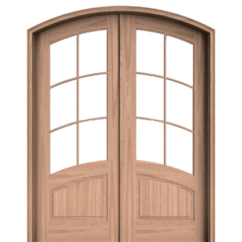 DSA Doors - Mahogany Wood Rio Aberdeen Arch Top TDL 6LT 8/0 E-17 ...